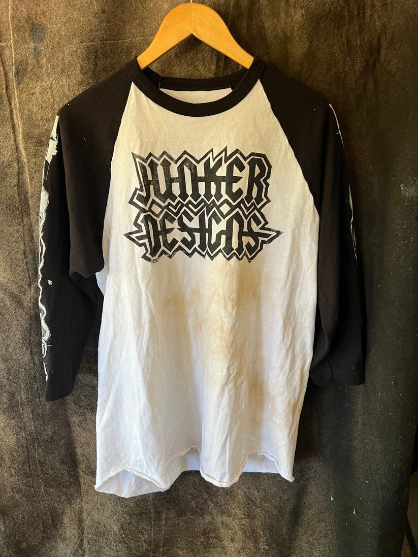 Junker Designs White Raglan T-Shirt